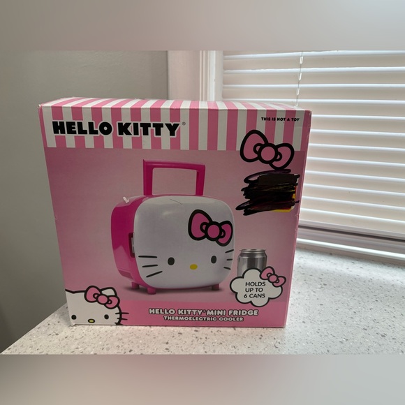Hello Kitty | Other | Hello Kitty Pink And White Mini Fridge | Poshmark